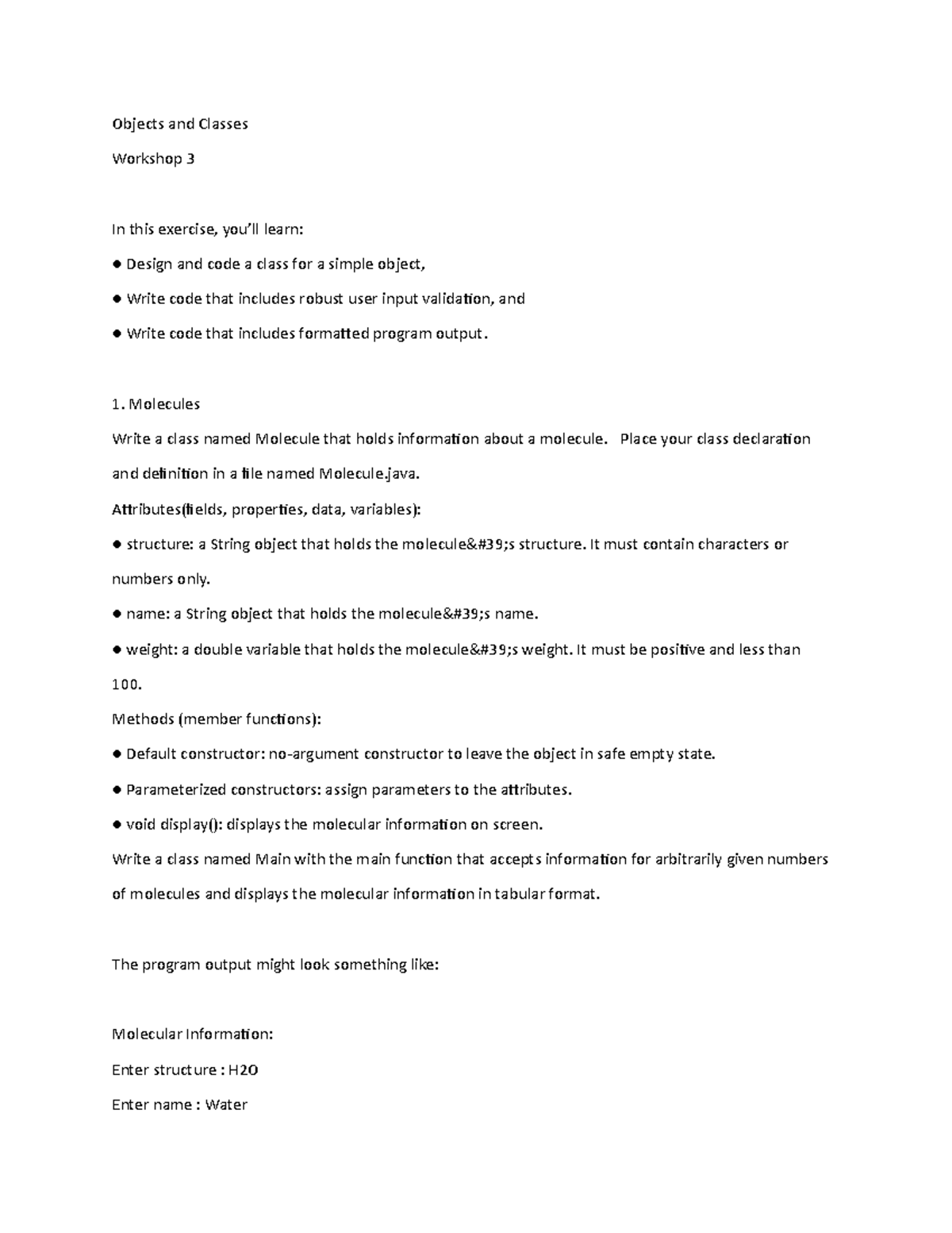 Objects and Classes - help u gain knowlefasjfnafjas - Objects and ...