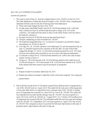 BAC 200 Notes Upload - BAC 200: ACCOUNTING FOR ASSETS COMPILED BY: DR ...
