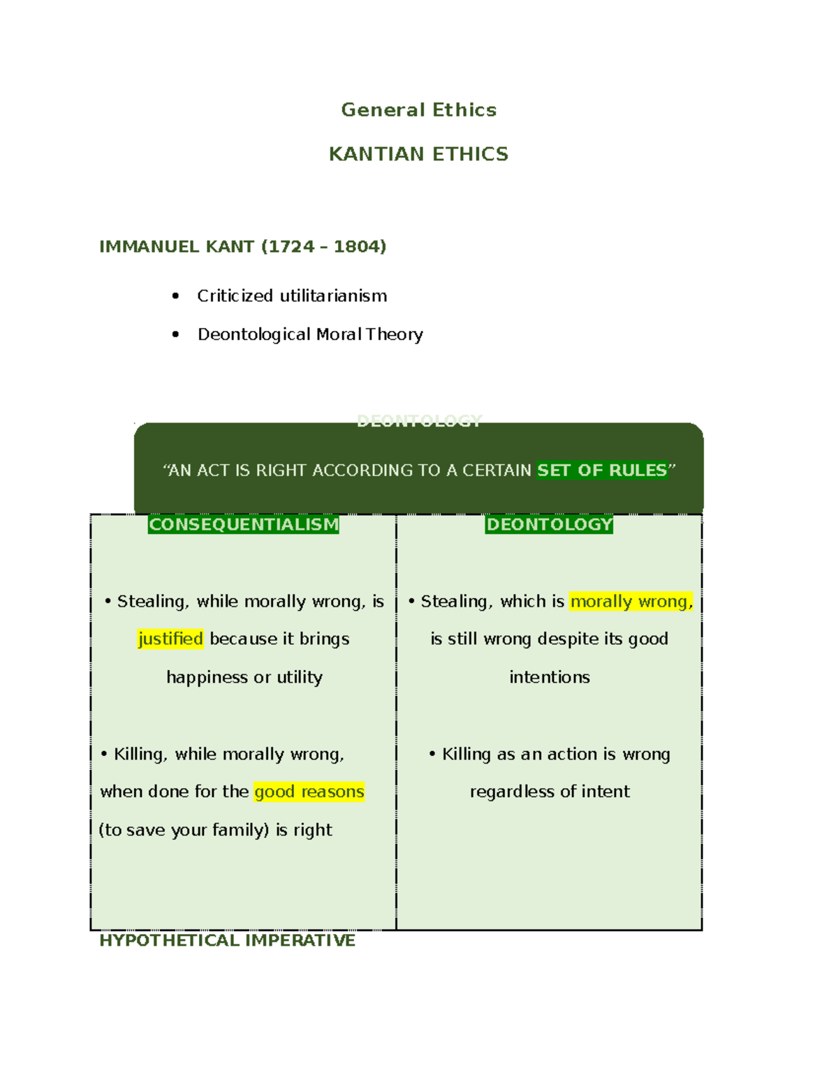 General Ethics Module 3 - Studocu