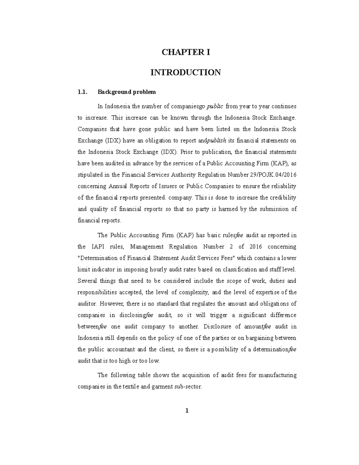 THE Influence OF THE Board OF Commissioners, Audit Committee AND ...