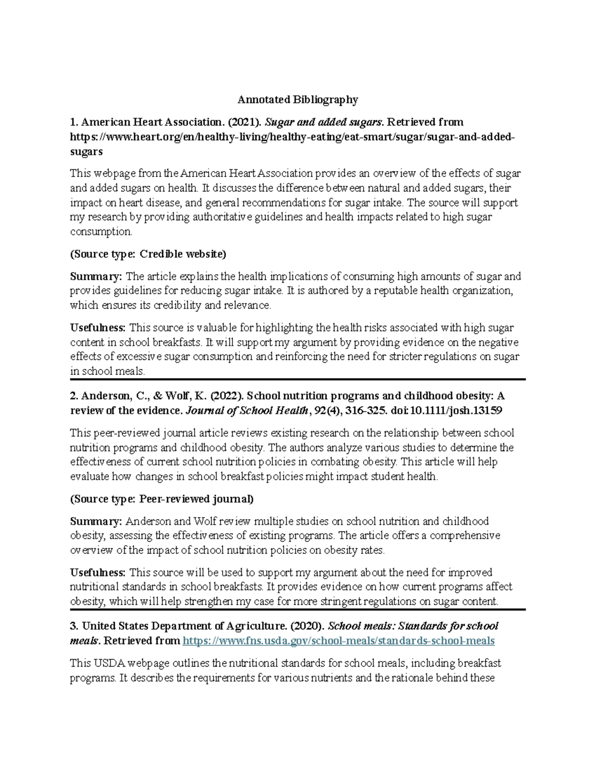 Touchstone 2.2 Create an Annotated Bibliography - Annotated ...