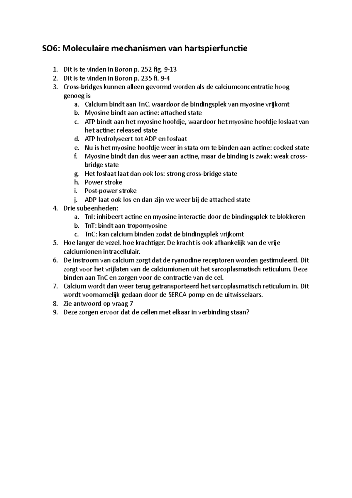SO6 Basis tot Homeostase - SO6: Moleculaire mechanismen van ...