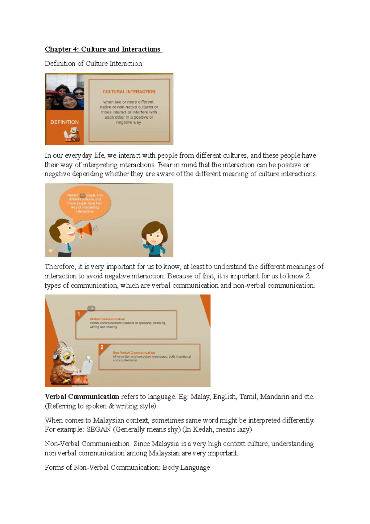 Chapter 4 - self made notes. Please use at your own risk. Thanks ...