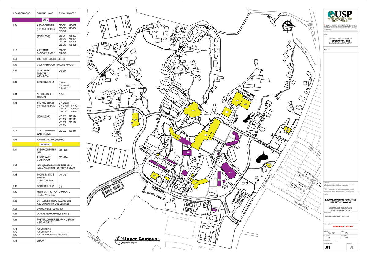 Upper-Campus - MAP - NAMELE WALKDEMERIA WALK L L LO LL LU LL LS L QUEEN ELIZABETH DRIVE LAUCALA ...