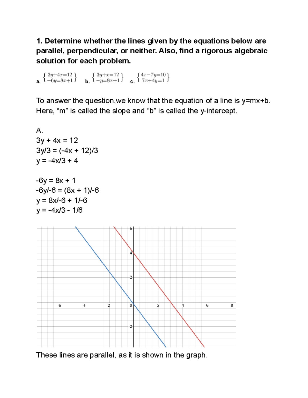 Math 1201 WA u2 - Math 1201 Written Assignment unit 2 - 1. Determine ...