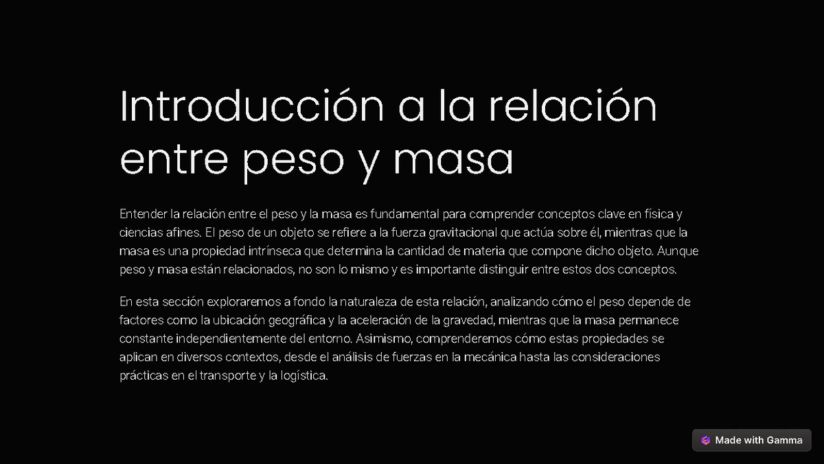 Relacion-entre-peso-y-masa (Clei V) - Introducción a la relación entre ...