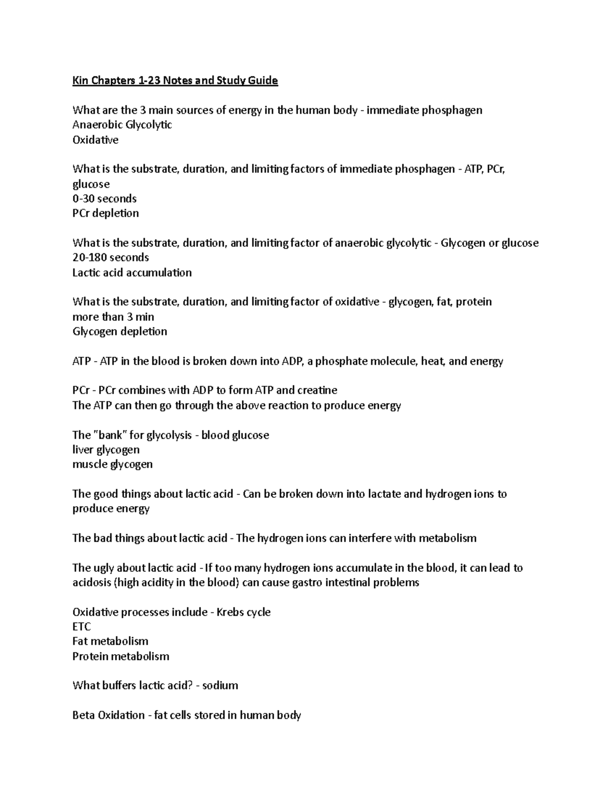 Kin Chapters 1-23 Notes and Study Guide - . swing continuous movement ...