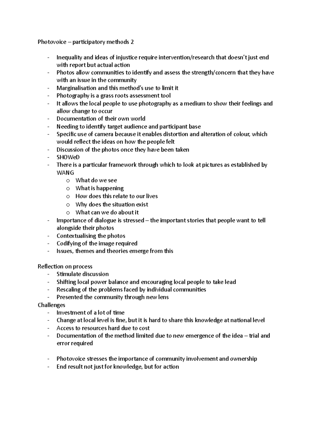 Photovoice – participatory methods 2 - Photovoice – participatory ...