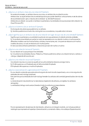 Bases de datos no SQL Caso. SGBD orientados a la toma de decisiones ...