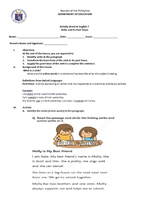 CNF MELC10 - module - Grade 11/12- Creative Nonfiction 1 Revising the Draft Based on Desirable ...