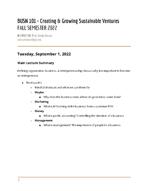 9.6.2022 - Characteristics of Entrepreneurs - BUSN 101 - Creating ...