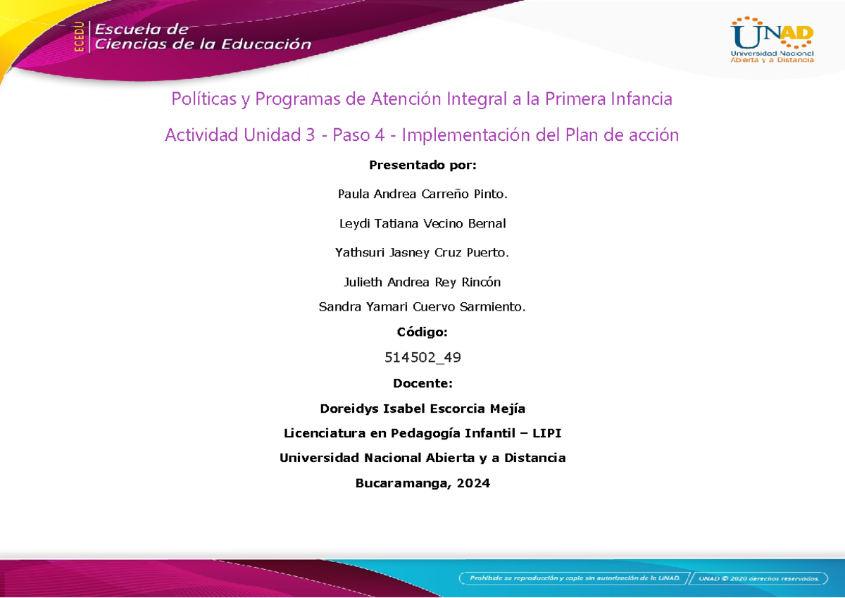 Anexo 4 - Formato Paso 4 - Implementación plan de acción-1 - Políticas y Programas de Atención ...