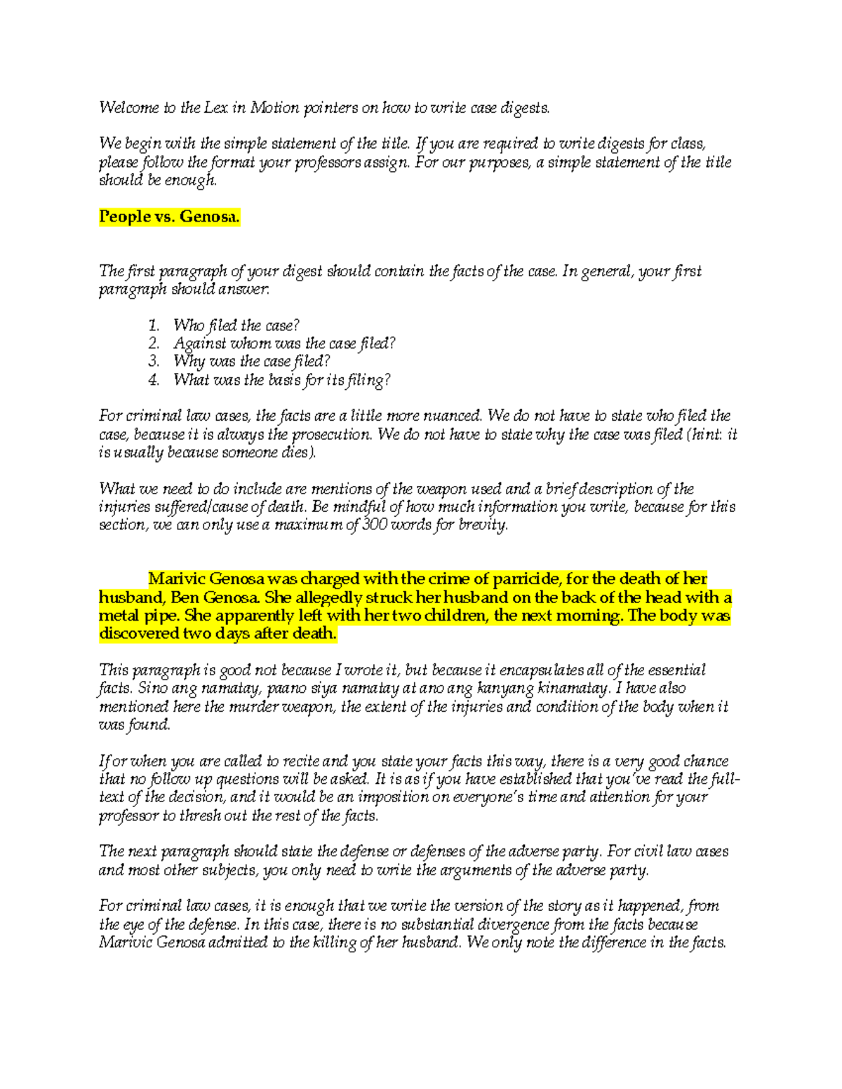 [ Handouts] People vs. Genosa - Digest - Welcome to the Lex in Motion ...