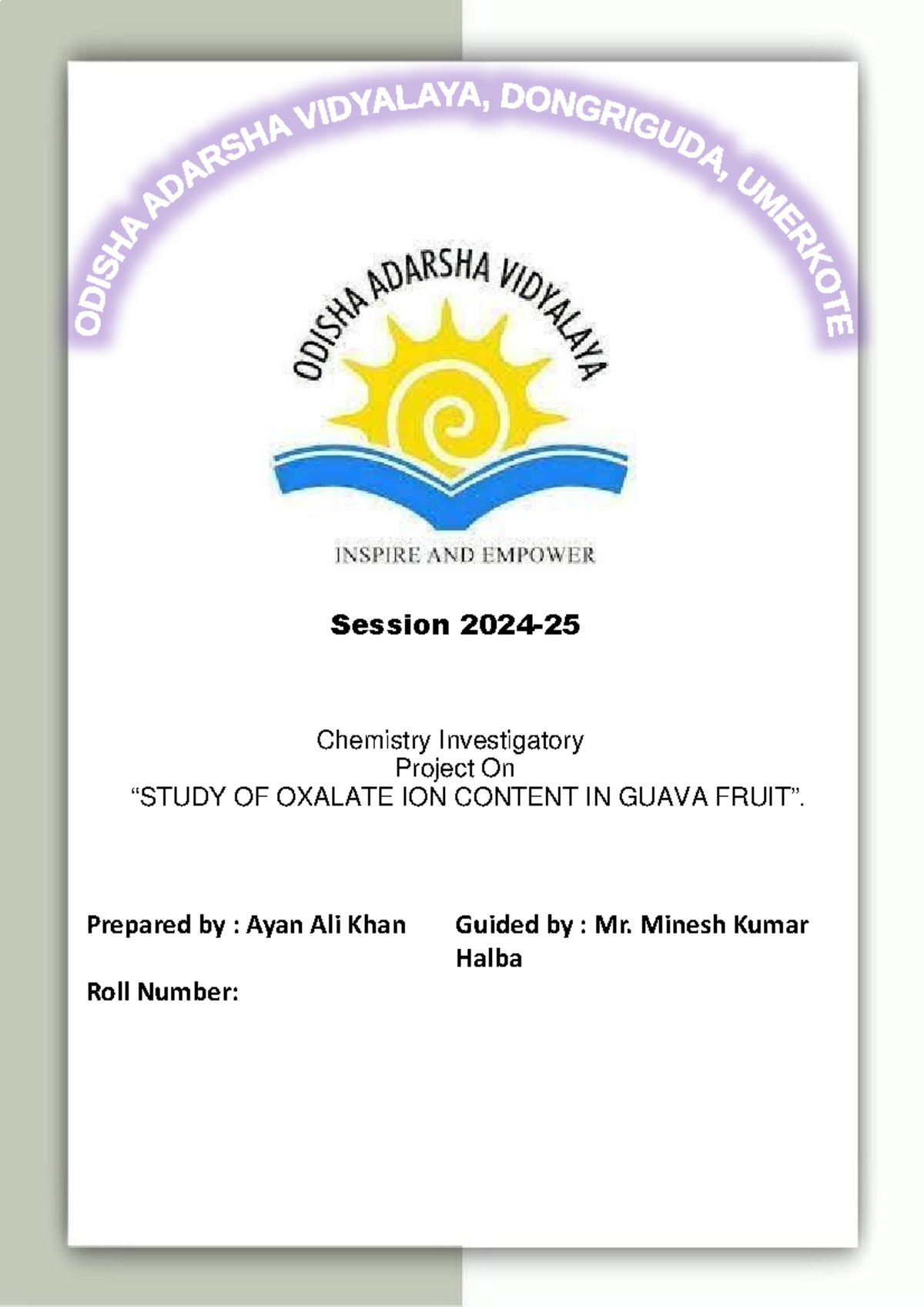 Class-12th-Chemistry-Project-on-Investigatory-Test-on-Guava (Ayan ...