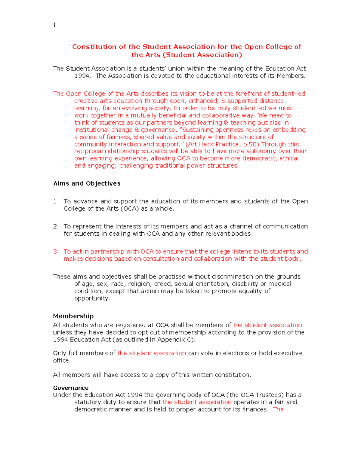 Student-Association-Constitution - Constitution of the Student ...