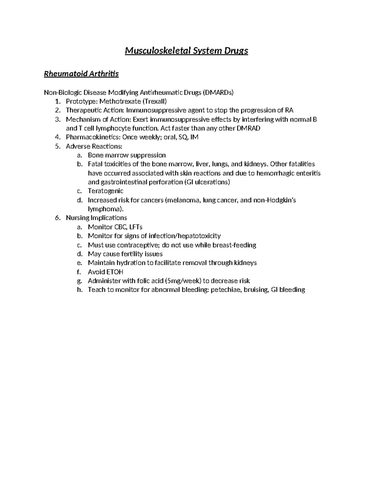 Musculoskeletal System - Tagged - Musculoskeletal System Drugs ...