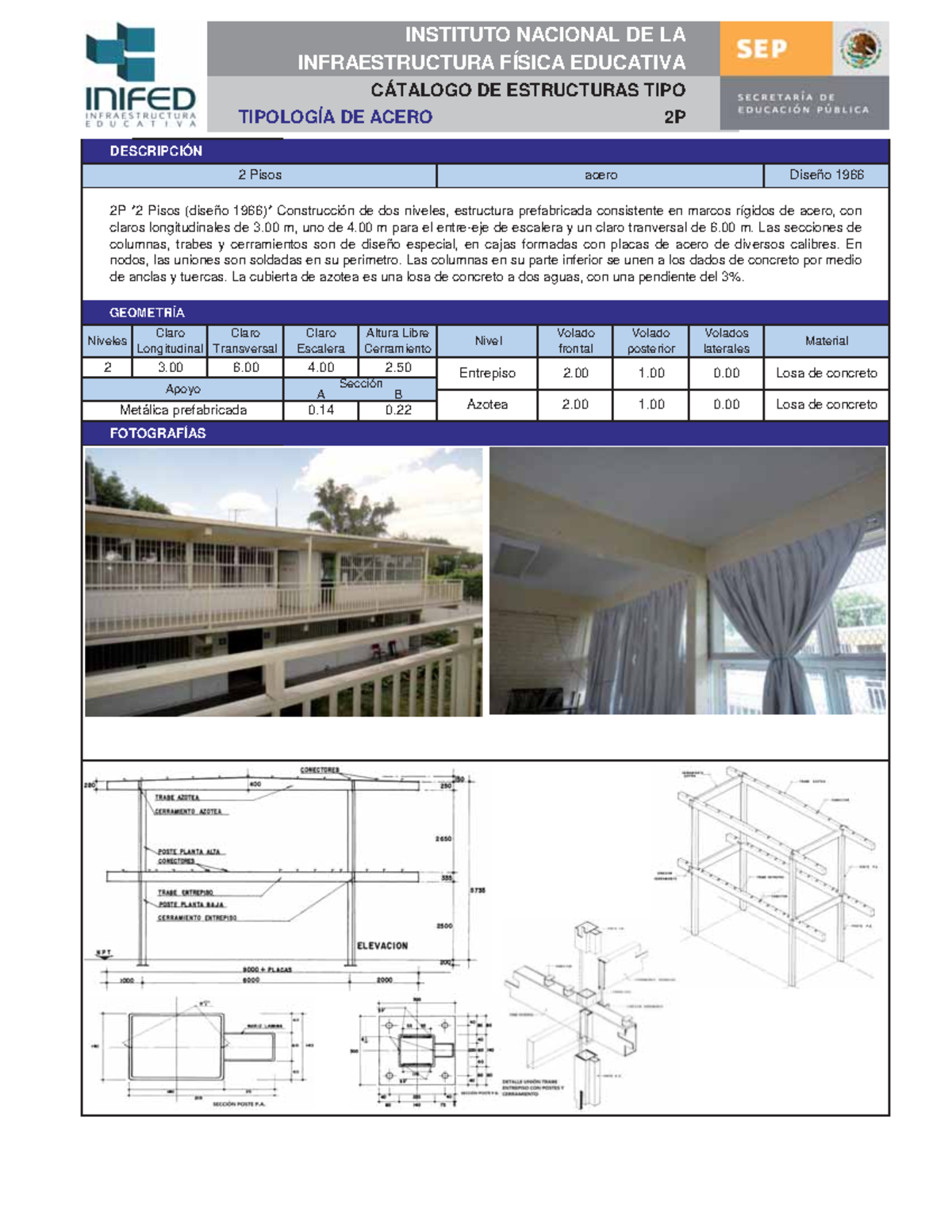 Catalogo DE Estructuras Capfce - DESCRIPCIÓN Metálica prefabricada 0 0 ...