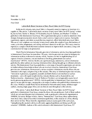 Lab #2 Fabric Analysis - Performance: Strength Test 1: Breaking Load ...