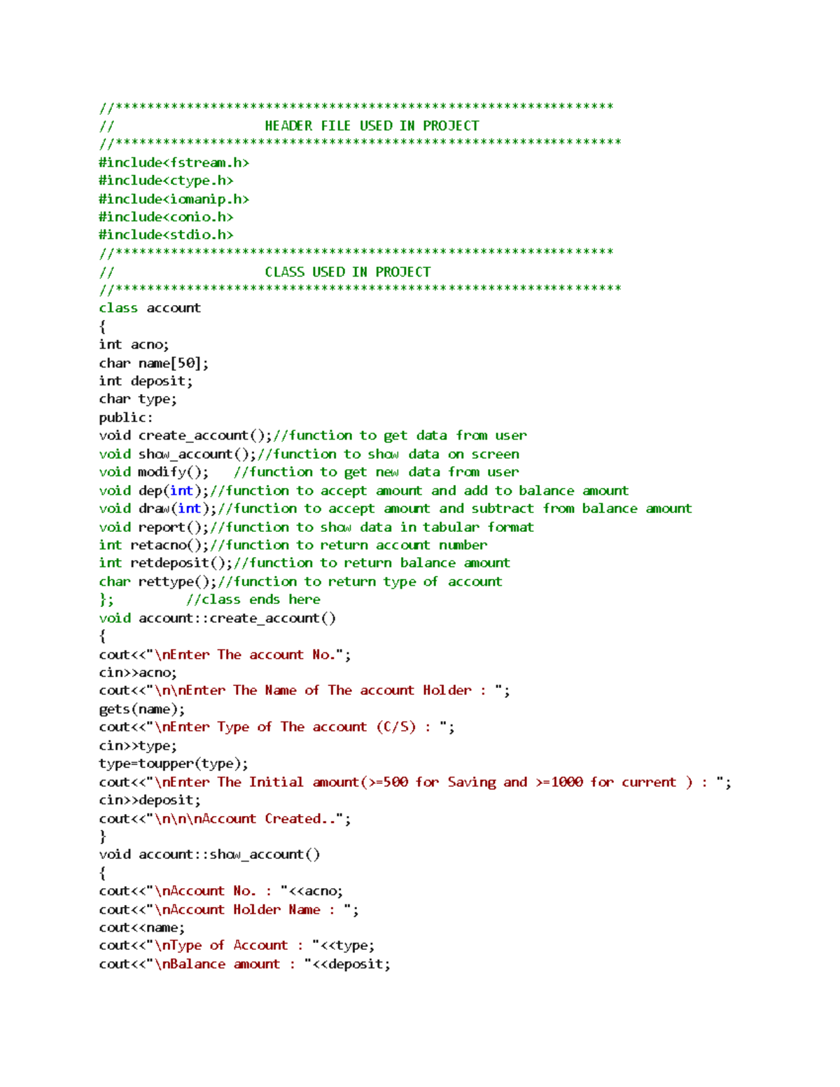 C++ BANK Management System Project - - Studocu