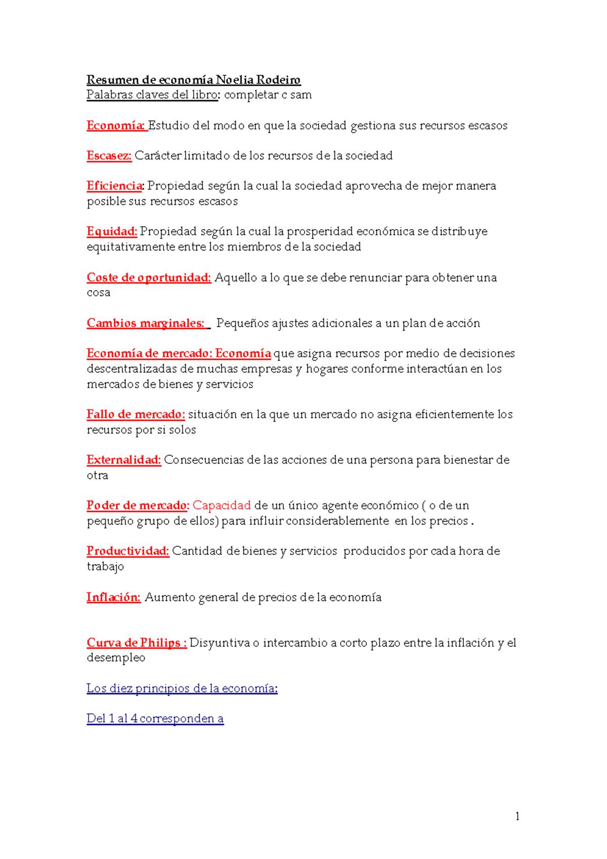 Resumen de economia - hhhbhb - - Studocu