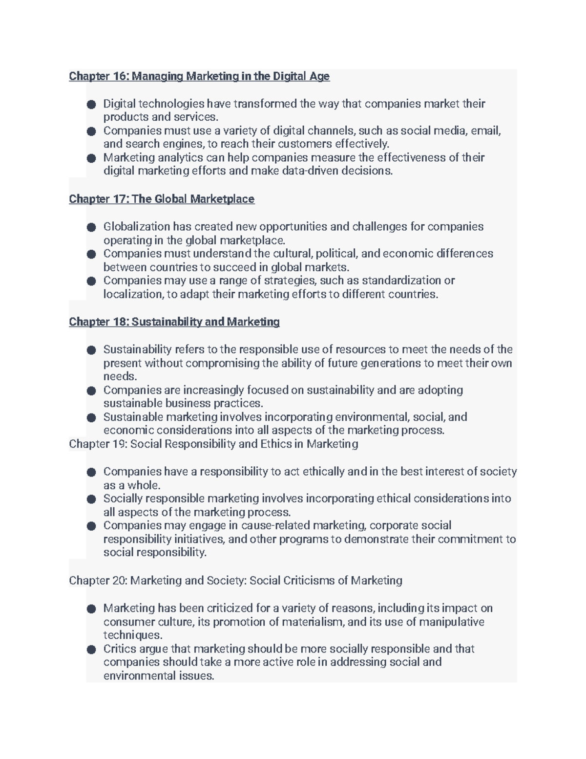 Principles of Marketing - Chapter 16: Managing Marketing in the Digital ...