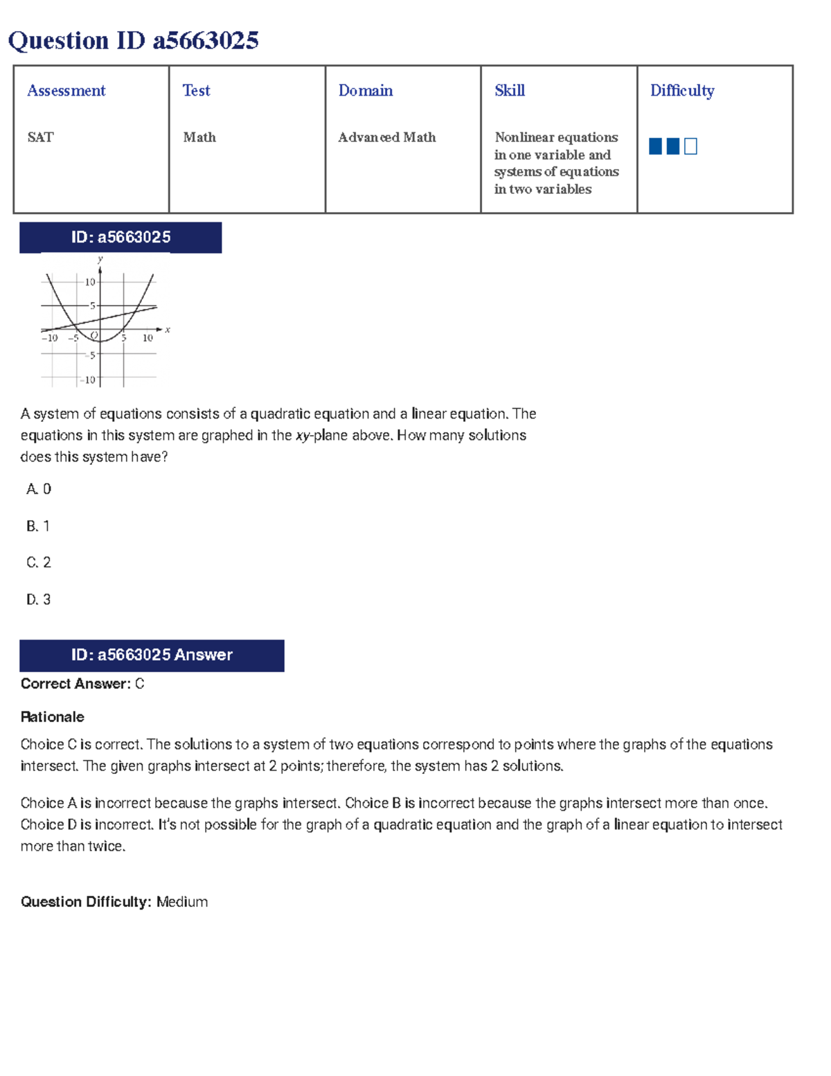 Advanced Arithmetic - Day 1 - Question ID a ID: a A system of equations ...