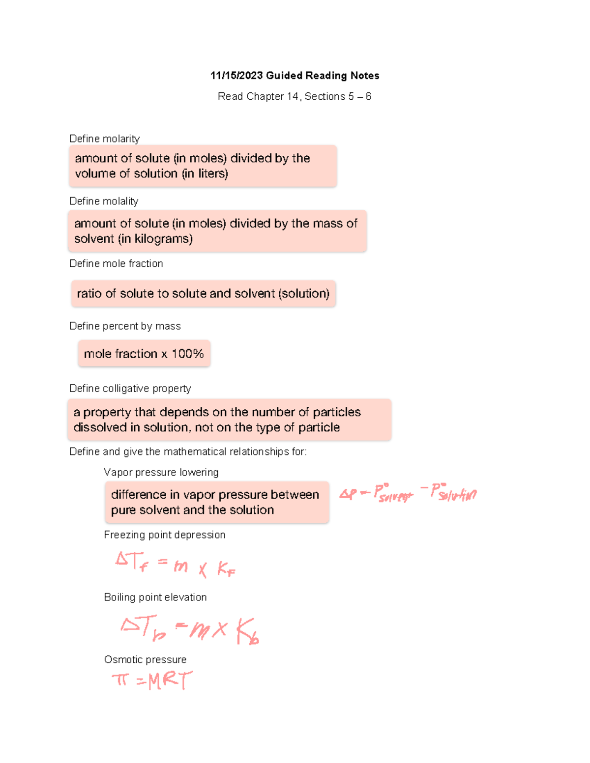 Guided Reading Notes 11:15 - 11 / 15 /2023 Guided Reading Notes Read ...