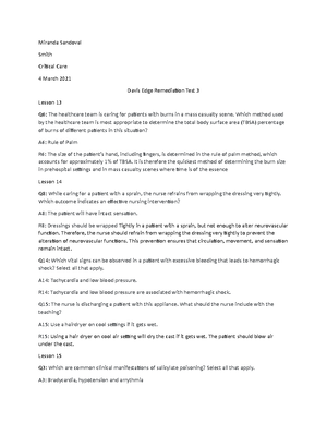 Davis Edge Assignments - Miranda Sandoval Smith Adult Health III 18 ...