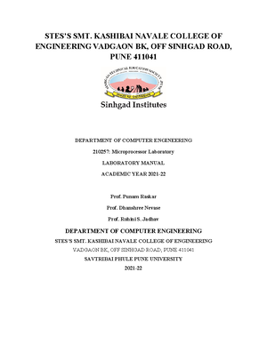 Final-dsl-lab-manual-2019-updated - ####### Parikrama Group of Institutions COLLEGE OF ...