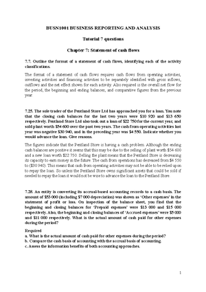 Business reporting and analysis Final Exam Formulas - BUSN1001 FINAL Formula list: from weeks 5 ...