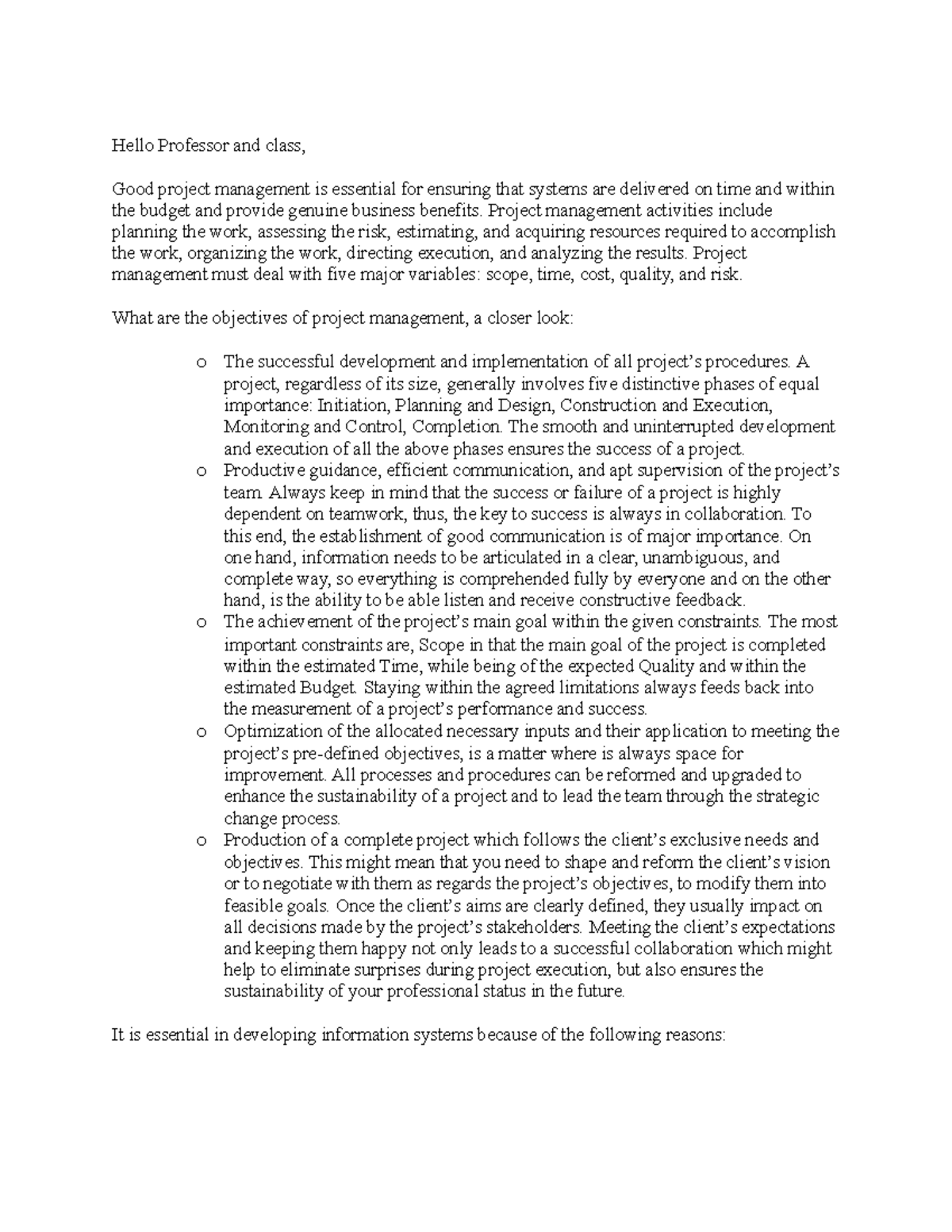 Discussion 1 - Assignment and tutorial work - Hello Professor and class ...