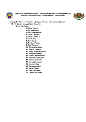 Module-05 - jghjgh - EDUC 12. FACILITATING LEARNER-CENTERED TEACHING ...