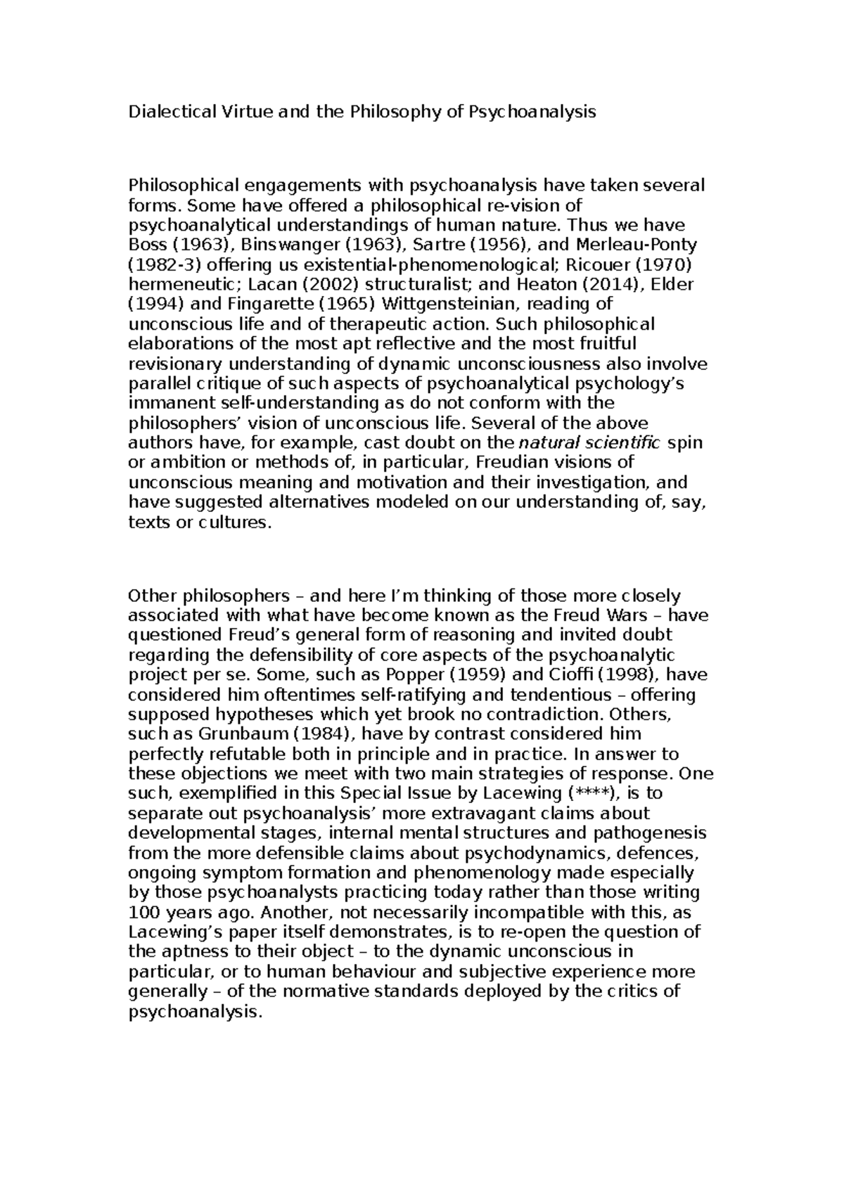 Dialectical Virtue and the Philosophy of - Some have offered a ...