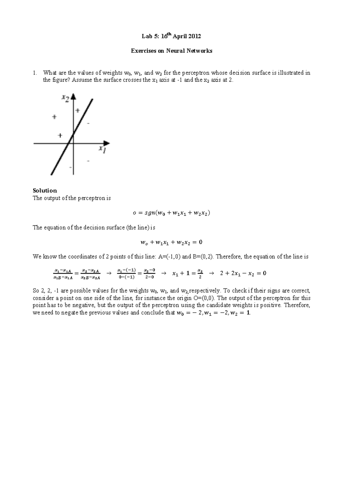 13137857 - Solutions to neural network PS1 with focus on DT - Lab 5 ...