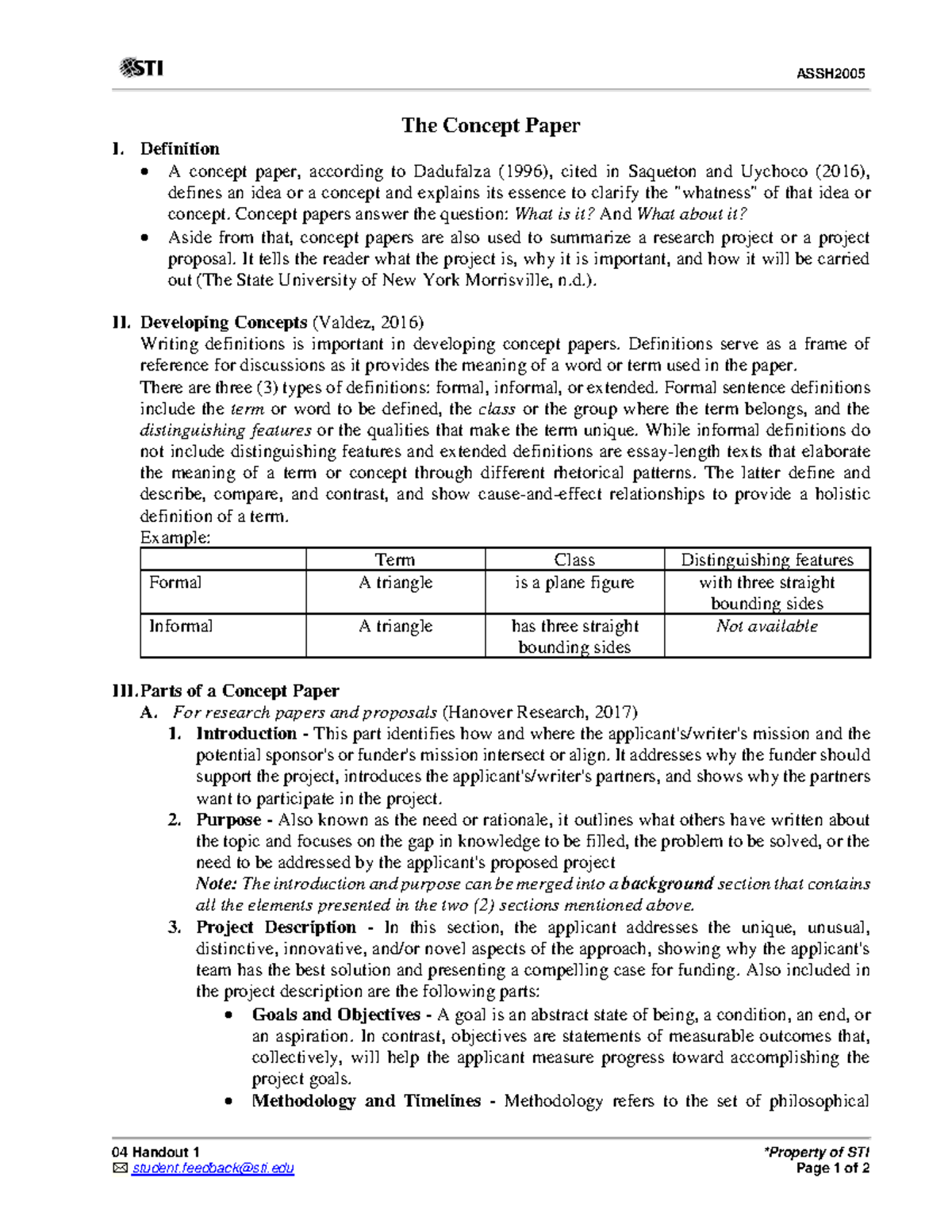 04 Handout 1(20) - ASSH 04 Handout 1 *Property of STI student@sti Page ...