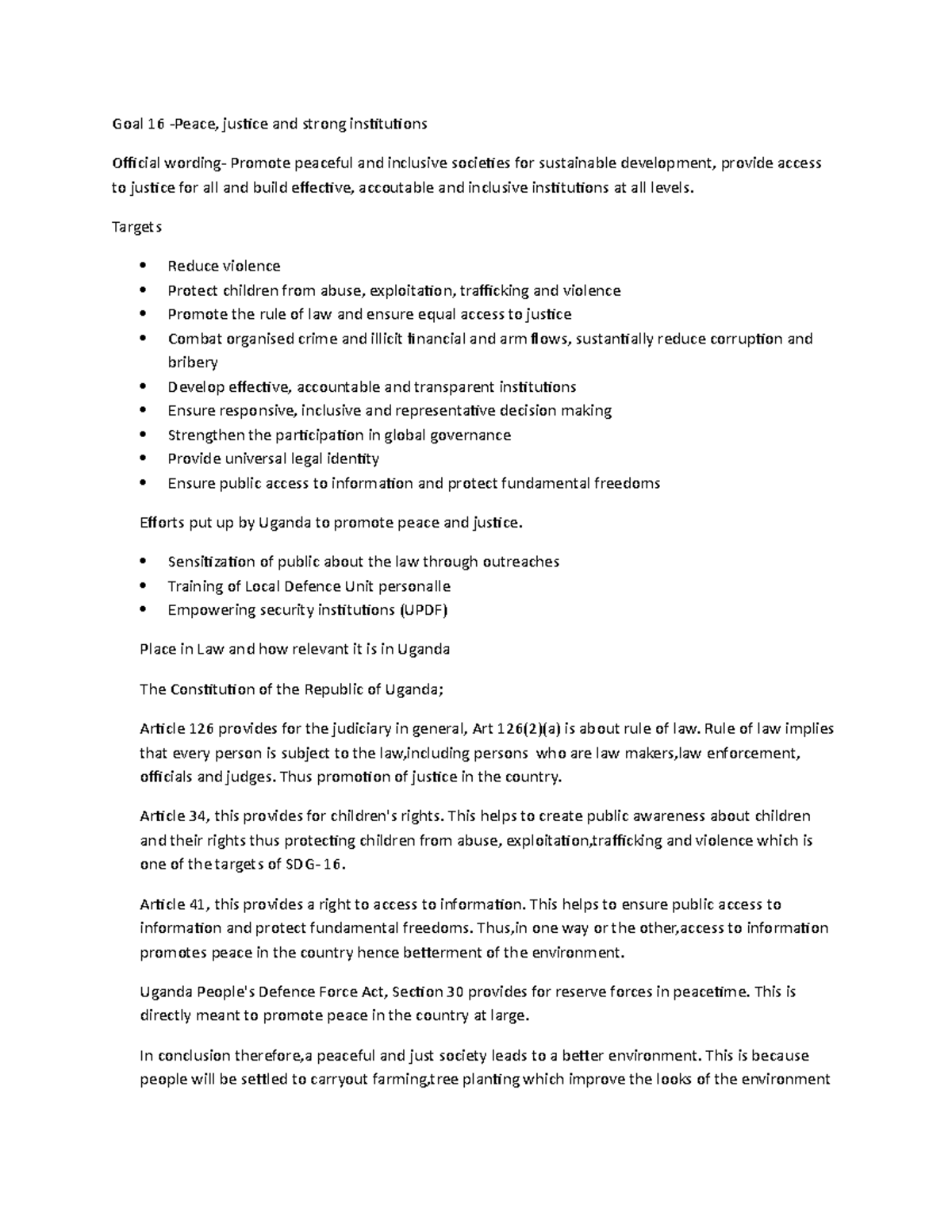 Goal 16 -Peace,-WPS Office - Goal 16 -Peace, justice and strong ...