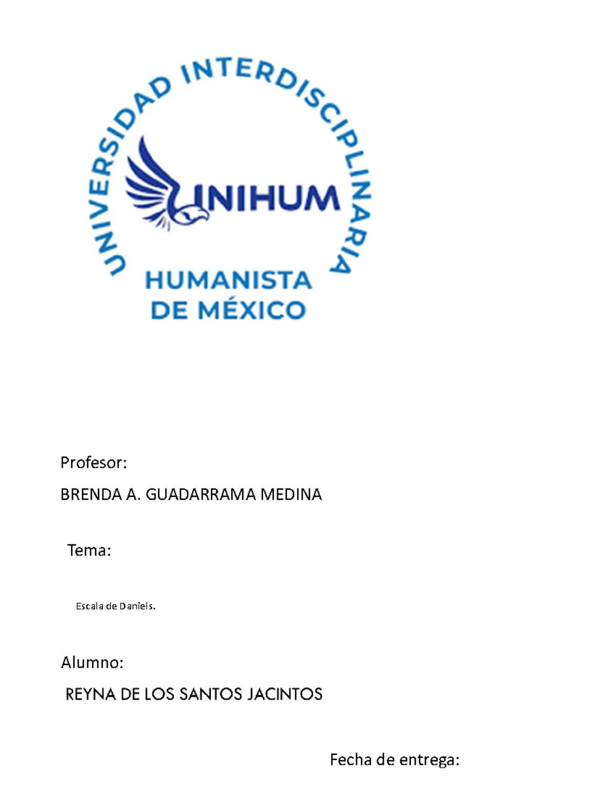 5 escalas de Daniels - okjnkm LMKPMKPmkojnljnljnkj kljk}lj}lm olmkl ...
