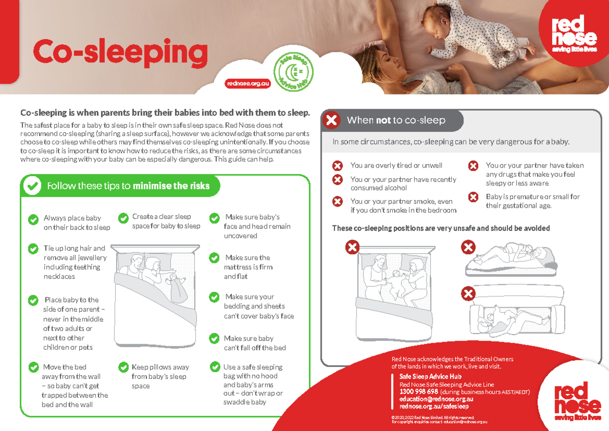 child care information for parents - Co-sleeping is when parents bring ...