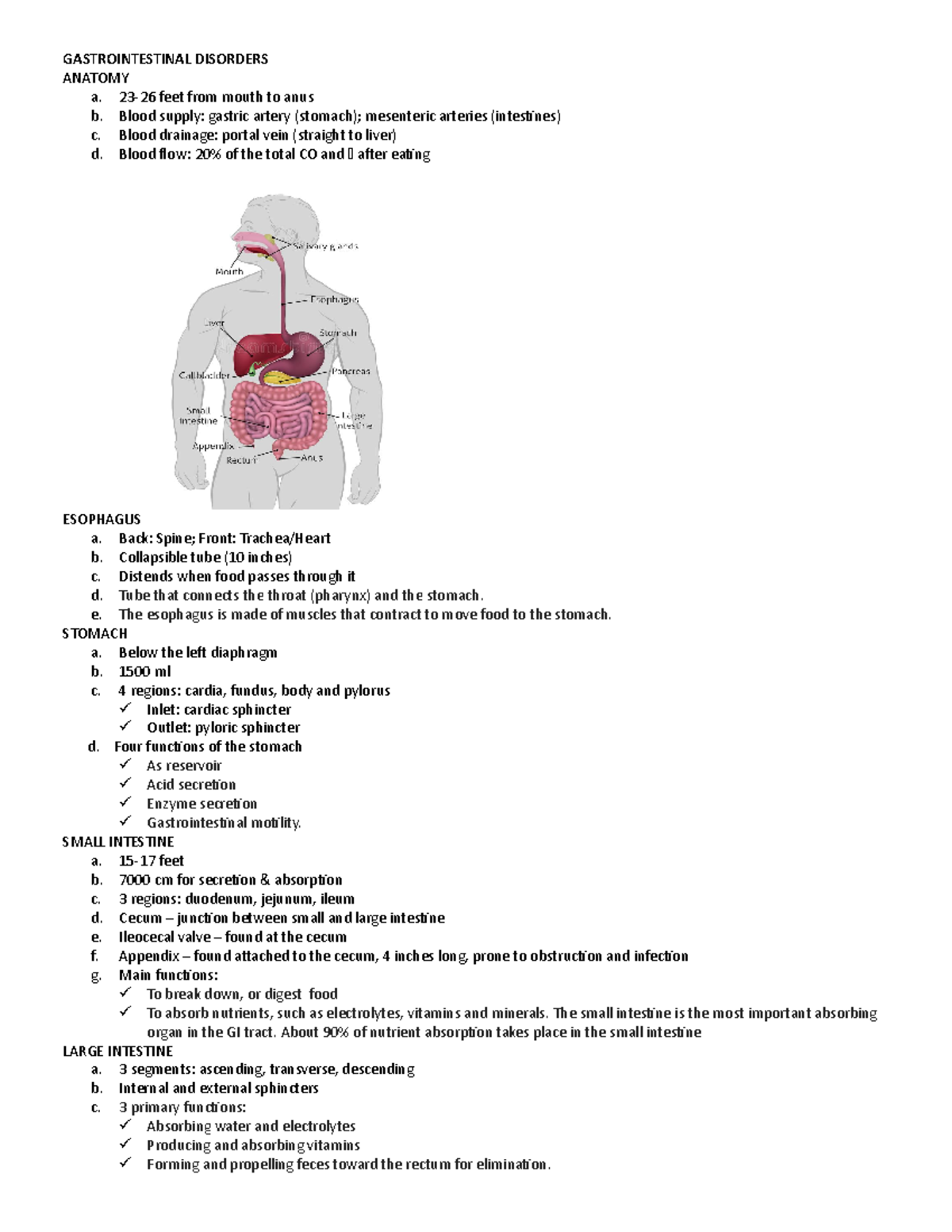 Gastrointestinal Disorders handouts for nclex Iloilo Copy ...