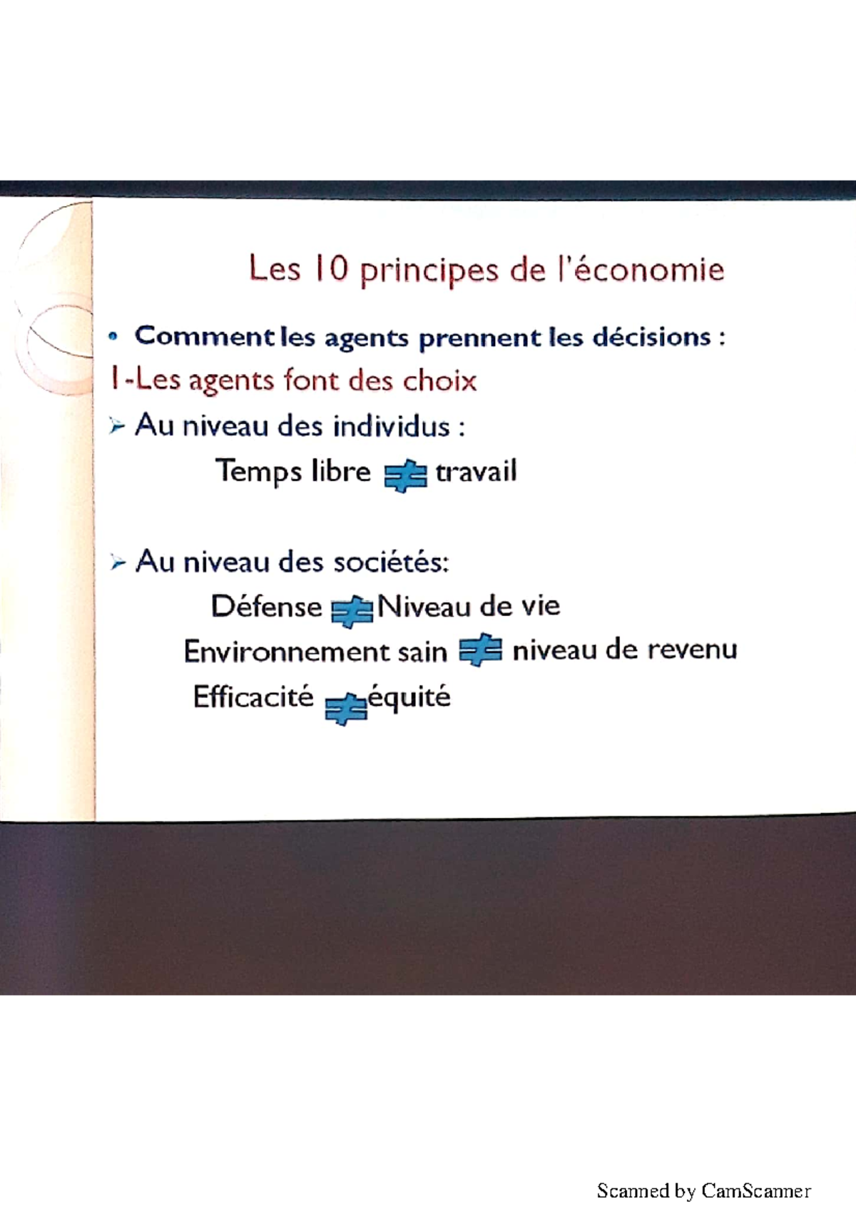 Chapitre 2 les 10 principes de l'économie - Economie et gestion - Studocu