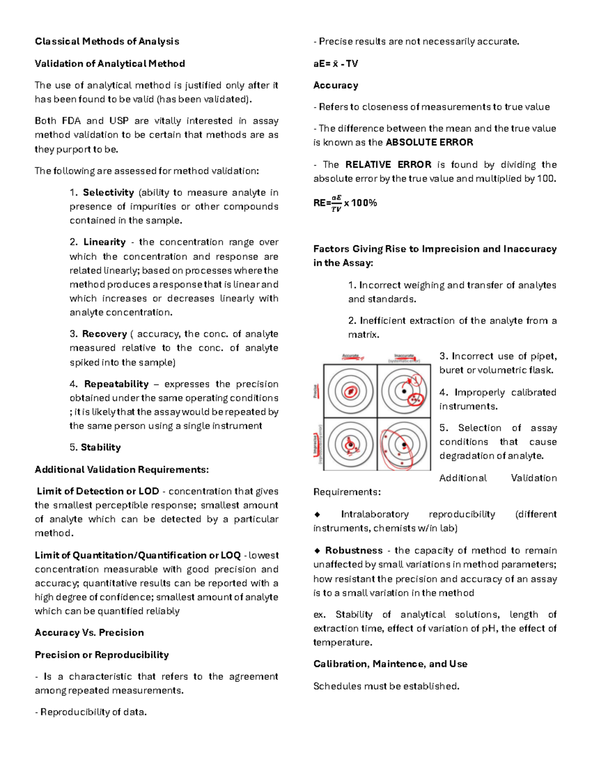 CHEM 3 - uy65eiu6d5 - Classical Methods of Analysis Validation of ...