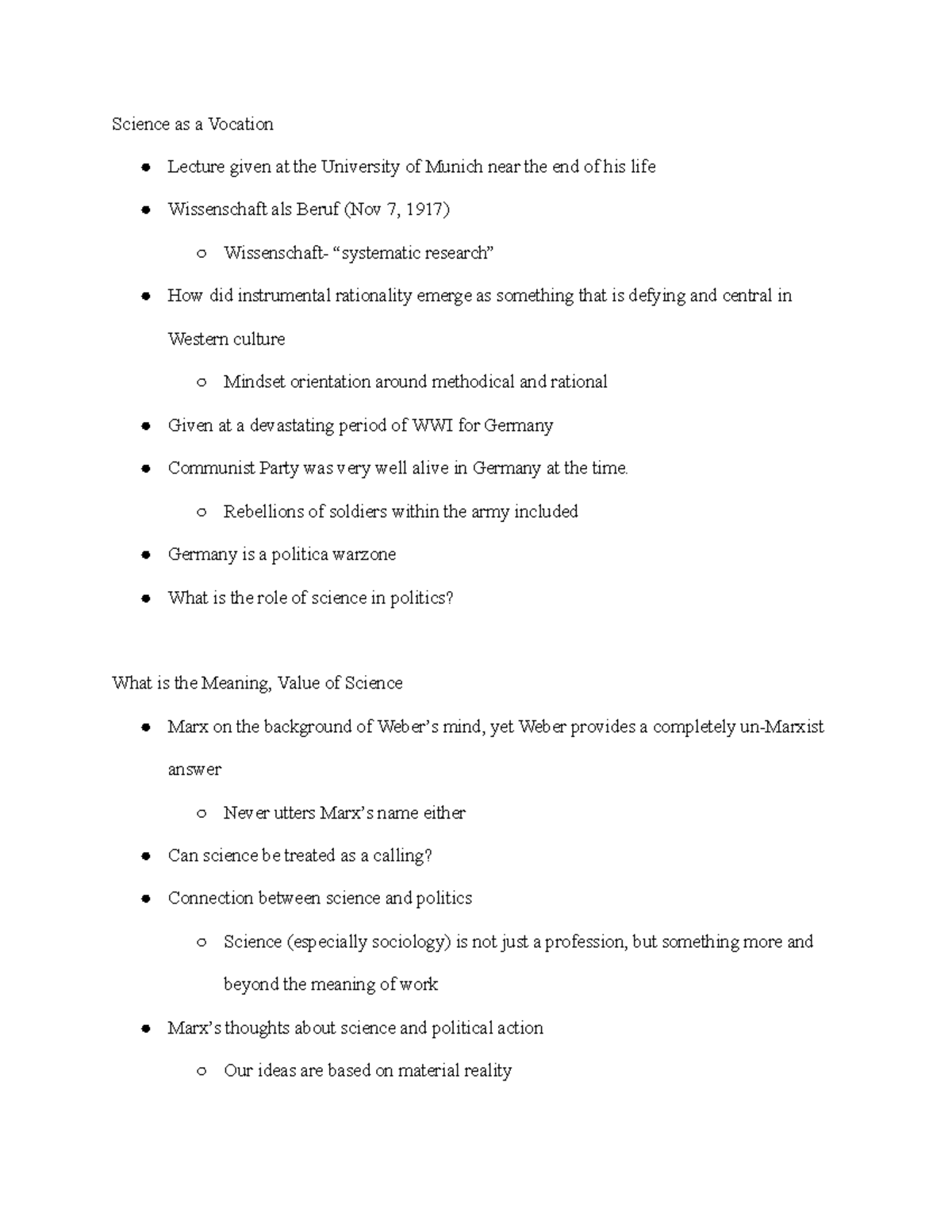 Science as a Vocation - A lecture by Roi Livne discussing the core ...