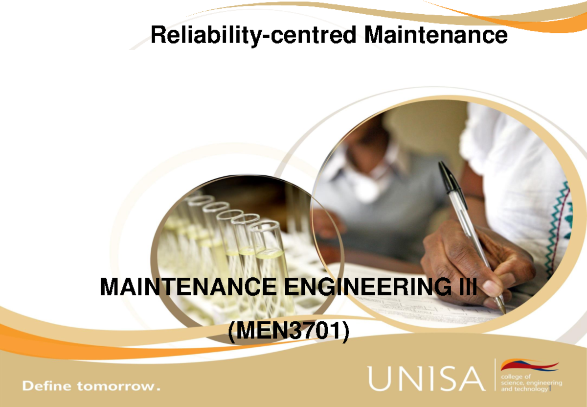 Comprehensive Study Notes on Reliability-Centered Maintenance (RCM ...