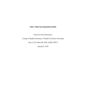 3 D223 Task 2 studoco - Final Project - D223 – UKM1 – Performance ...