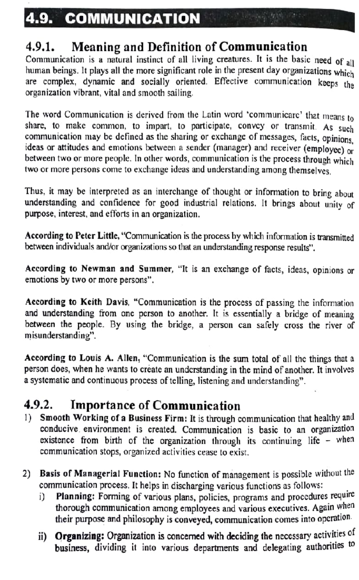 Communication - 4. COMMUNICATION 4.9. Meaning and Definition of ...
