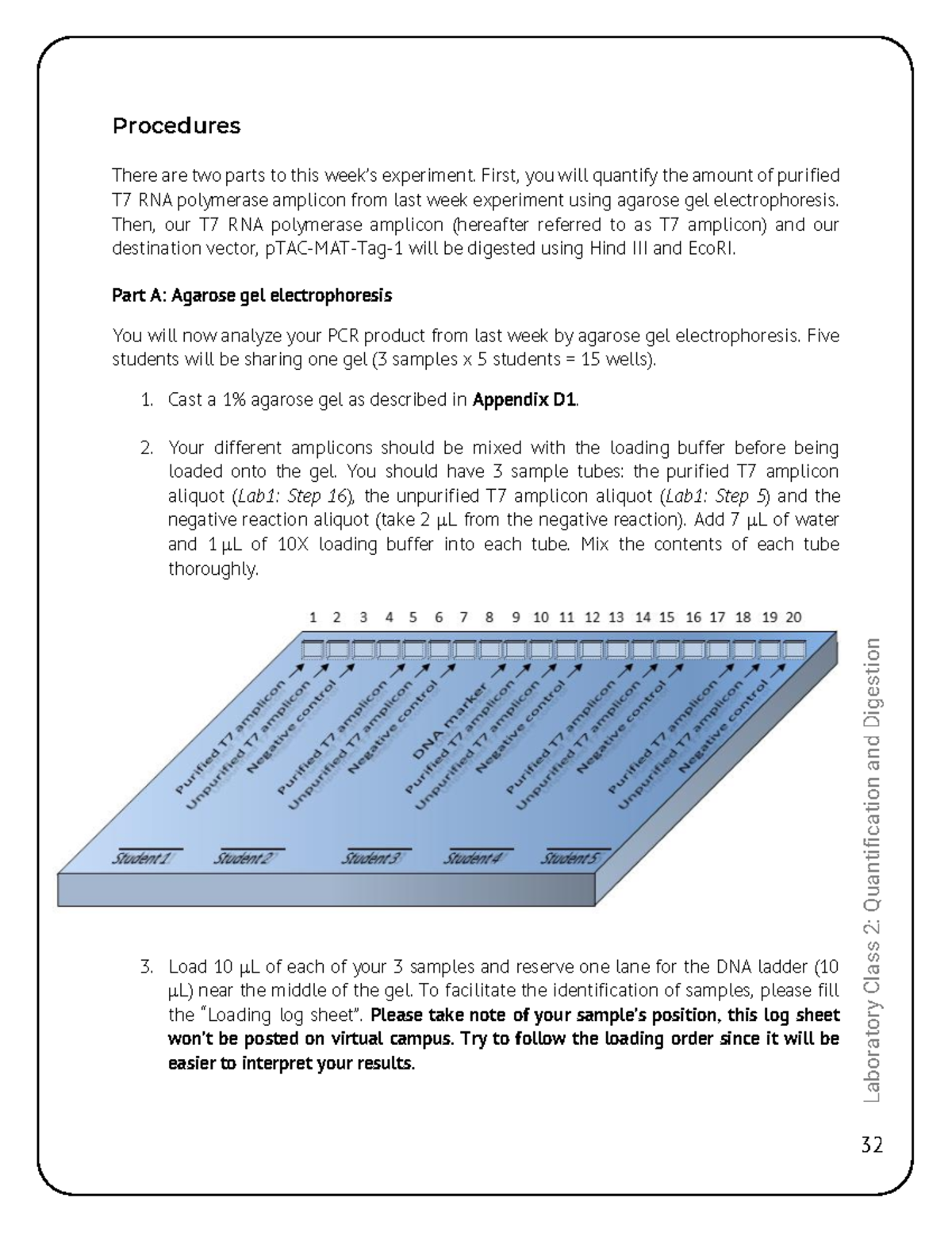L2 procedures - Luc Poitras, Lab procedure - 32 Laboratory Class 2 ...
