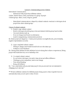 COMM.100 Communication in Interpersonal Communication - Lesson 7 ...