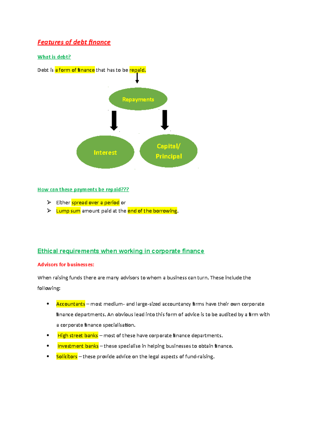 Week 2 Revision Features Of Debt Finance What Is Debt Debt Is A week-2-revision-features-of-debt-finance-what-is-debt-debt-is-a