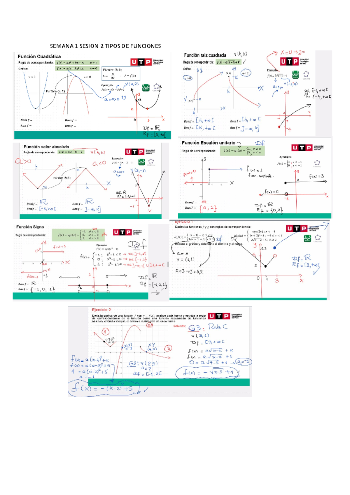 Semana 1 Sesion 2 Tipos DE Funciones - Matematica para Ingenieros 1 ...