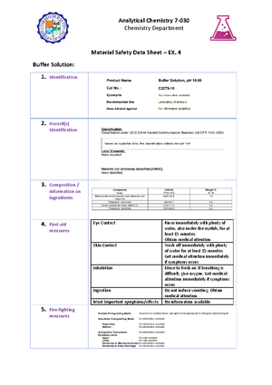 stoichiometry problems - Analytical Chemistry I Lec - Studocu